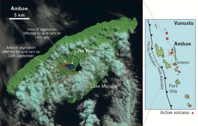 Ambae Manaro volcano’s crater lakes make it a serious threat to Vanuatu ...