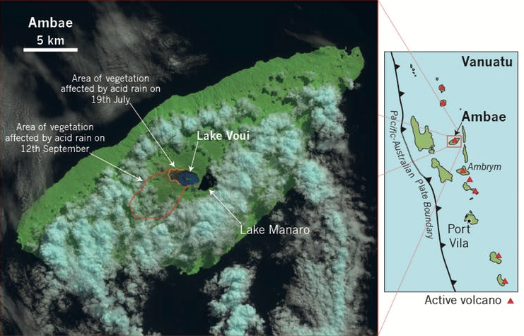 Ambae Manaro volcano’s crater lakes make it a serious threat to Vanuatu ...