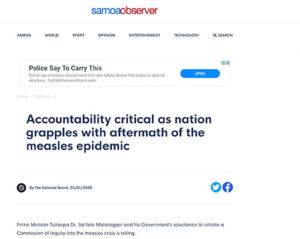 Samoan PM Tuilaepa attacks Observer over criticism of media ban | Asia ...