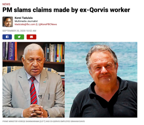 Graham Davis: Why Bainimarama has slammed me in the Fiji ‘state’ media ...