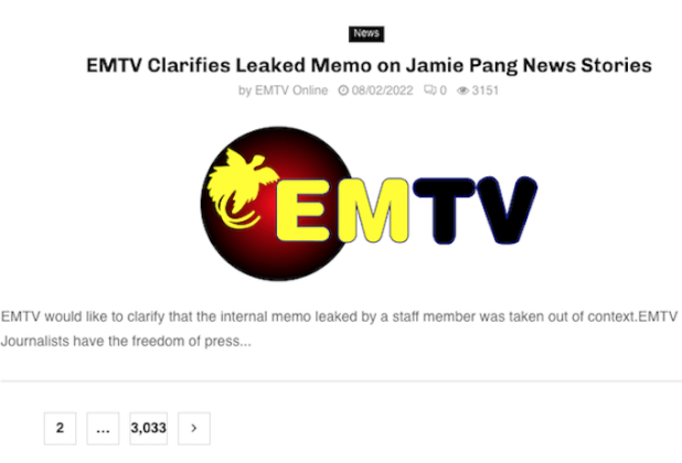 EMTV news team walk out in protest over suspension of their chief ...