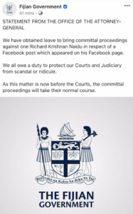 Graham Davis: Scandalous or ridiculous? The timing of a Fiji political ...