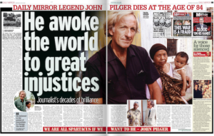 Vale John Pilger, at times a near-lone voice for truth against power ...
