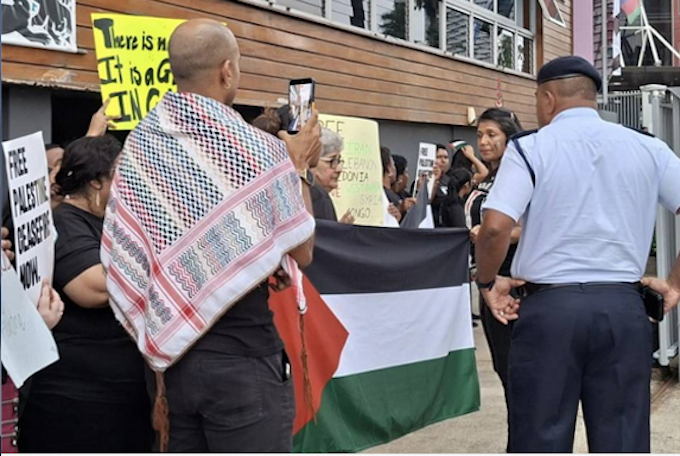 Fiji police question protesters over picket against opening of Israel ...